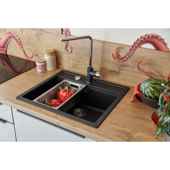 Set Schock S24-8 (dřez Nemo N-100 Onyx + baterie SC-520 Onyx) | Trendo.sk