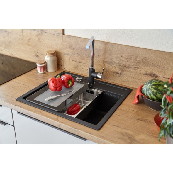 Set Schock S24-8 (dřez Nemo N-100 Onyx + baterie SC-520 Onyx) | Trendo.sk